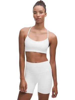 Lululemon Flow Y Bra Light Support, A/b Cup - White