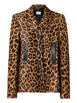 Khaite Saraphina Leopard-print Calf Hair Jacket - Animal Print