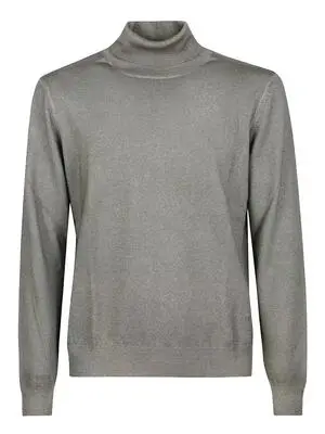 FAY Wool Turtleneck Sweater - Green