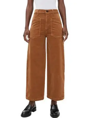 ASKK NY Virginia Corduroy Wide Leg Jeans - Caramel