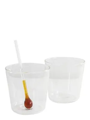 ZAFFERANO Spritzometro Tumblers With Stirrer - Transparent
