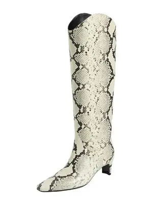 Staud Western Wally Boots - White Snake