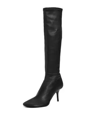 Acne Studios Leather Knee High Boots - Black