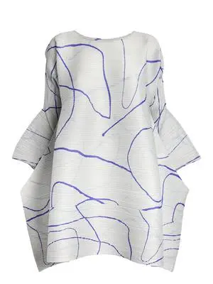 Issey Miyake Printed Pause Tunic - Grey