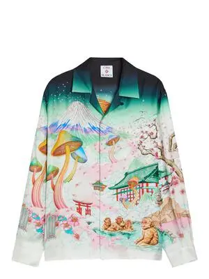 Casablanca Printed Silk-twill Shirt - Multicoloured 1