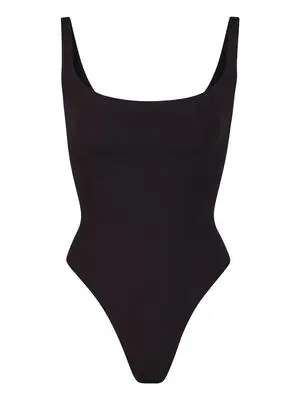 SKIMS Square Neck Stretch-Jersey Bodysuit