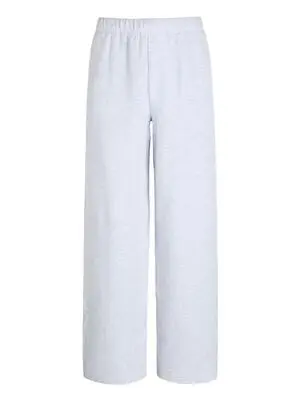SKIMS Cotton-blend Straight-leg Sweatpants - Light Grey