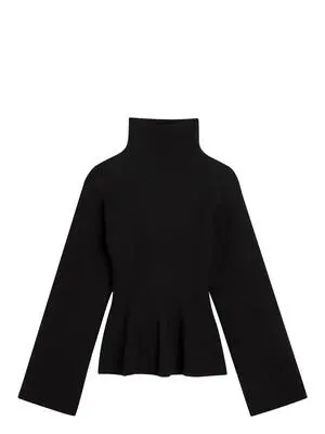 RÓHE Flared-Hem Ribbed Wool And Cashmere-Blend Jumper