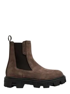 Moncler Peak City Suede Chelsea Boots - Brown