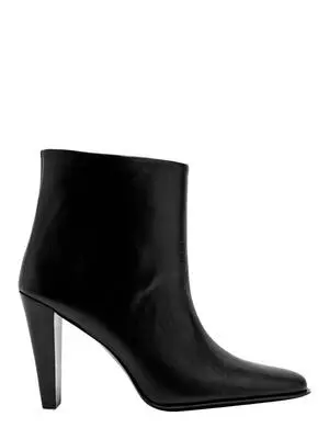 JUDE Fete 105 Leather Ankle Boots - Black