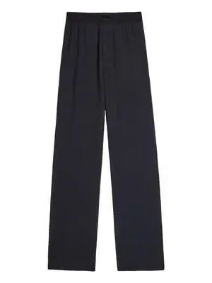 SKIMS Modal-blend Wide-leg Trousers - Black