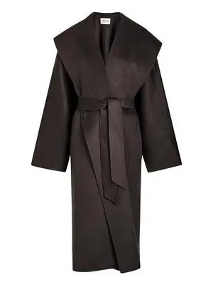 Tove Fenn Belted Wool-blend Coat - Brown