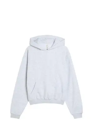 SKIMS Cotton-blend Hooded Sweatshirt - Light Grey