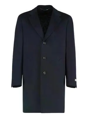 Canali Front-button Coat - Blue