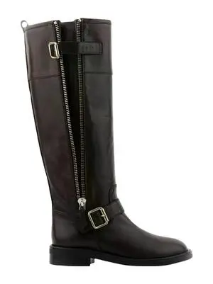 PAUL WARMER 50mm Birkin Biker Boots - Black