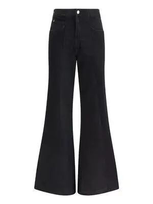 E.L.V. DENIM Odette Flared Jeans - Black