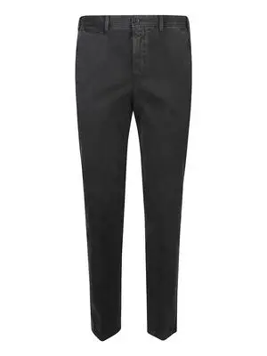 PT TORINO Cotton-blend Trousers - Black