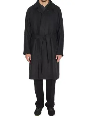 Tagliatore Salomon Belted Coat - Grey