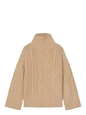 AERON Cable-Knit Turtleneck Sweater