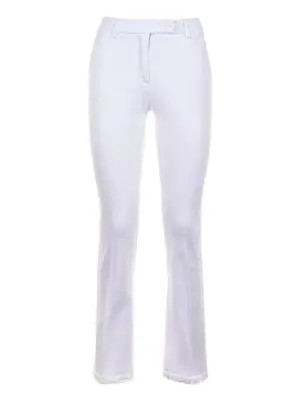 VIA MASINI 80 Frayed-hem Jeans - White