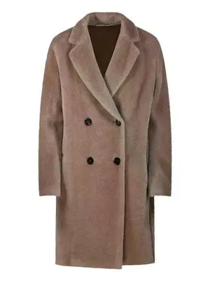 Max Mara Double-breasted Coat - Brown