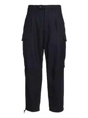 Mackintosh Virgin Wool Cargo Pants - Blue