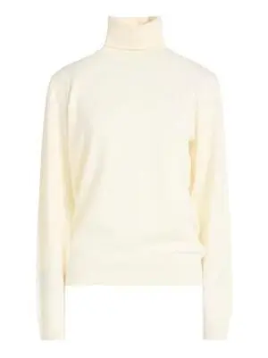 ARAGONA Turtleneck Merino Wool White