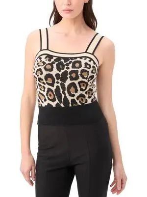 Trina Turk Casady Leopard Knit Cami Multi