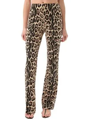 Trina Turk Jacoba Leopard Flare Leg Pant - Multi