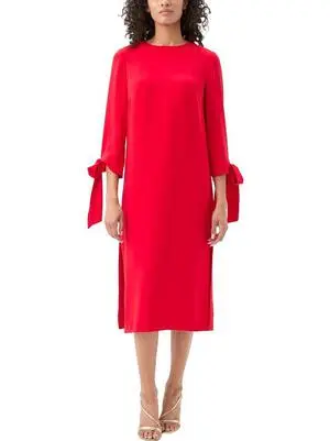 Trina Turk Drama Tie Sleeve Midi Dress - Moulin Rouge