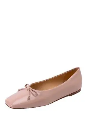 BELLS & BECKS Felicia Square Toe Ballerina Flat - Blush