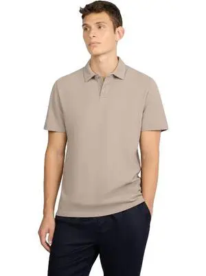 Onia Short Sleeve Pique Polo - Cashew