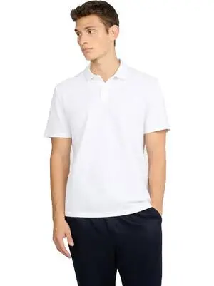 Onia Short Sleeve Pique Polo - White