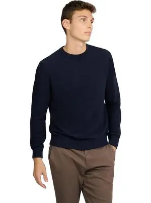 Onia Pique Crewneck Sweater - Midnight