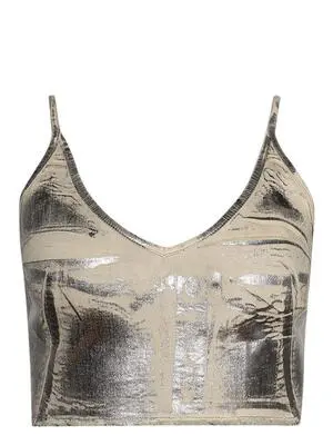 Rick Owens Denim Top - Silver