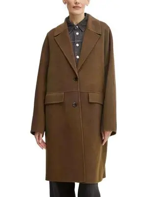 BOSS Button Pocket Coat - Brown