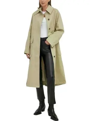 Day Birger Et Mikkelsen Buttoned Belted Trench Coat - Neutrals
