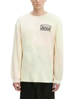 Aries Waffle-pattern Sweatshirt - Neutrals