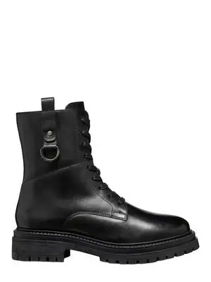 Geox Iridea Combat Boots - Black