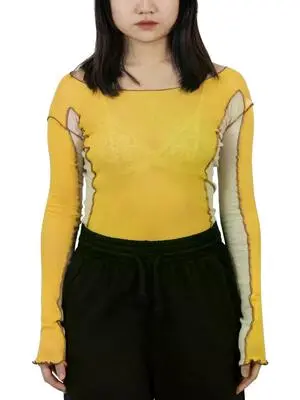 BASERANGE Long-sleeved Top - Yellow