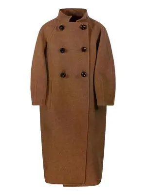 Max Mara Buttoned Coat - Brown