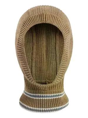 Fusalp Ribbed Wool Balaclava - Brown
