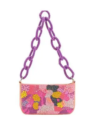 Yumi Kim Beaded Shoulder Bag - Pink