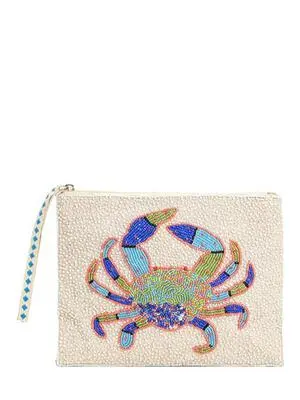 Yumi Kim Waikiki Crab Beaded Wristlet - Orange