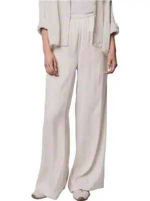 Splendid Serena Satin Pant - Natural