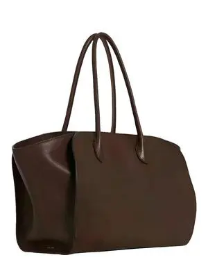 THE ROW Marlo Zip Tote Bag - Brown