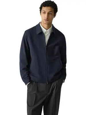 THEORY Blouson Zip Jacket In Precision Pique