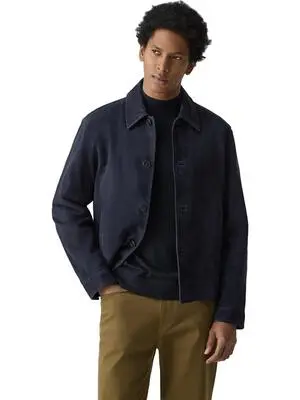 Theory Amos Suede Jacket - Baltic