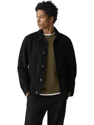 Theory Amos Suede Jacket - Black