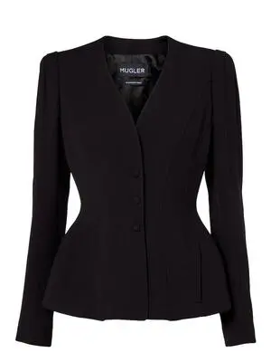 MUGLER Re/edit Single-breasted Blazer - Black
